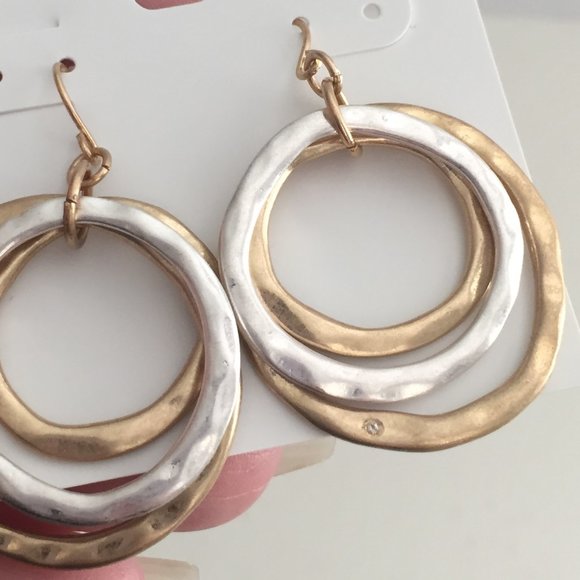 Charter Club | Jewelry | Charter Club Hammered Hoop Earrings | Poshmark
